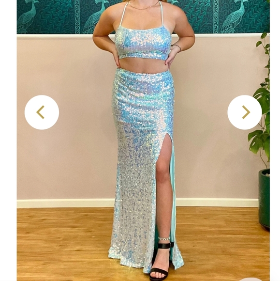 None | Dresses | Nwt Prom Sequin 2 Piece Set | Poshmark